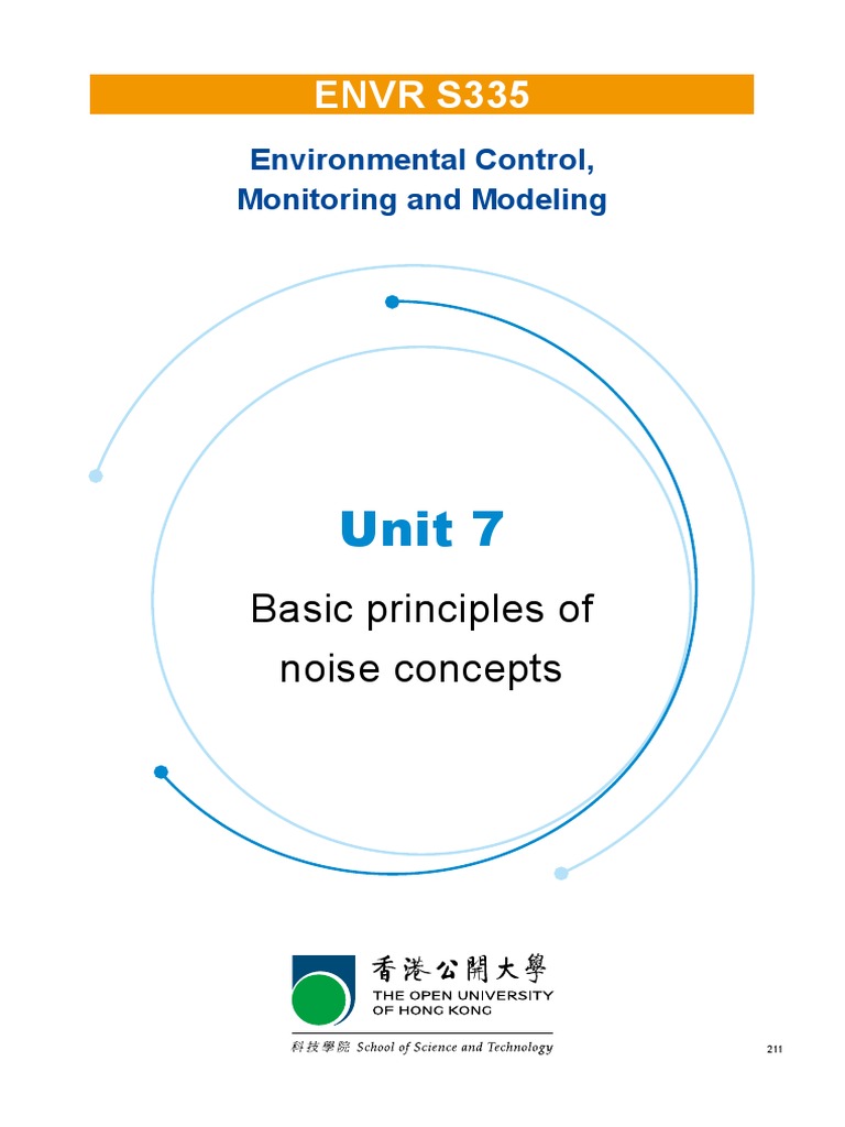 ENVR-S335 - U7 Basic Principles of Noise Concepts | PDF | Sound | Decibel