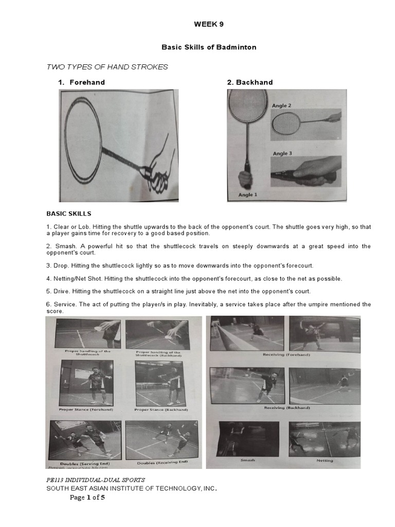 Pe 113 Midterm W9 | Download Free PDF | Recreation | Entertainment