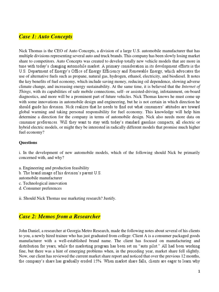 Marketing Case Studies | PDF