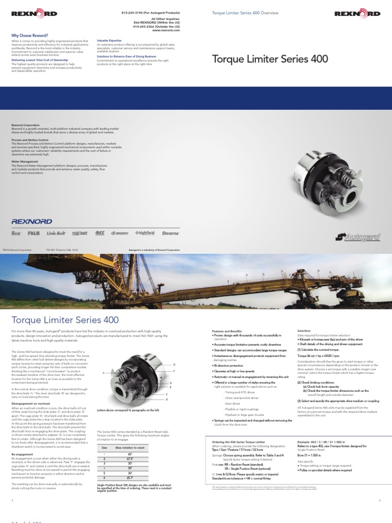 Limitadores de Torque | PDF | Screw | Torque