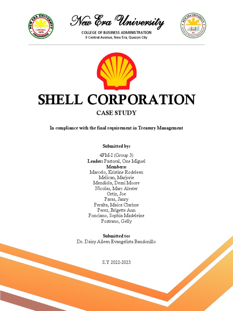 Treasury Management Case Study Group 3 SHELL CORPORATION | PDF