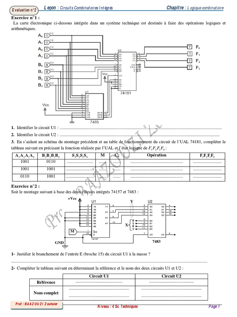 Eval 2 | Descargar gratis PDF | Design électronique | Technologie numérique