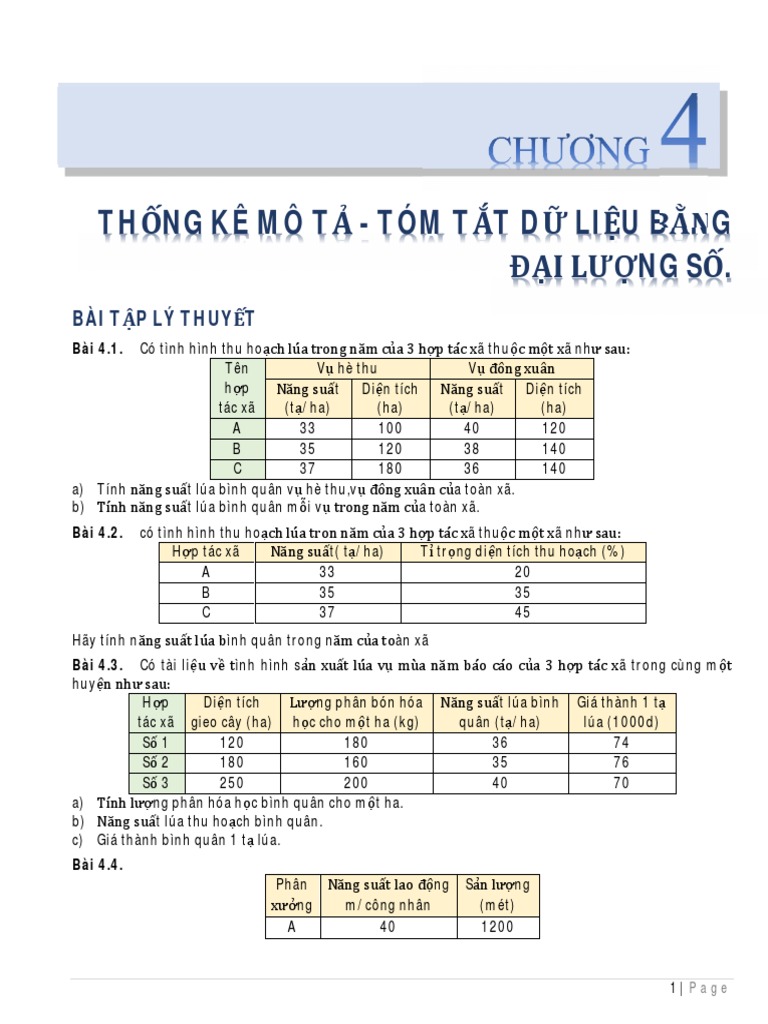 Thkudktkd - C4 - Thong Ke Mo Ta | PDF