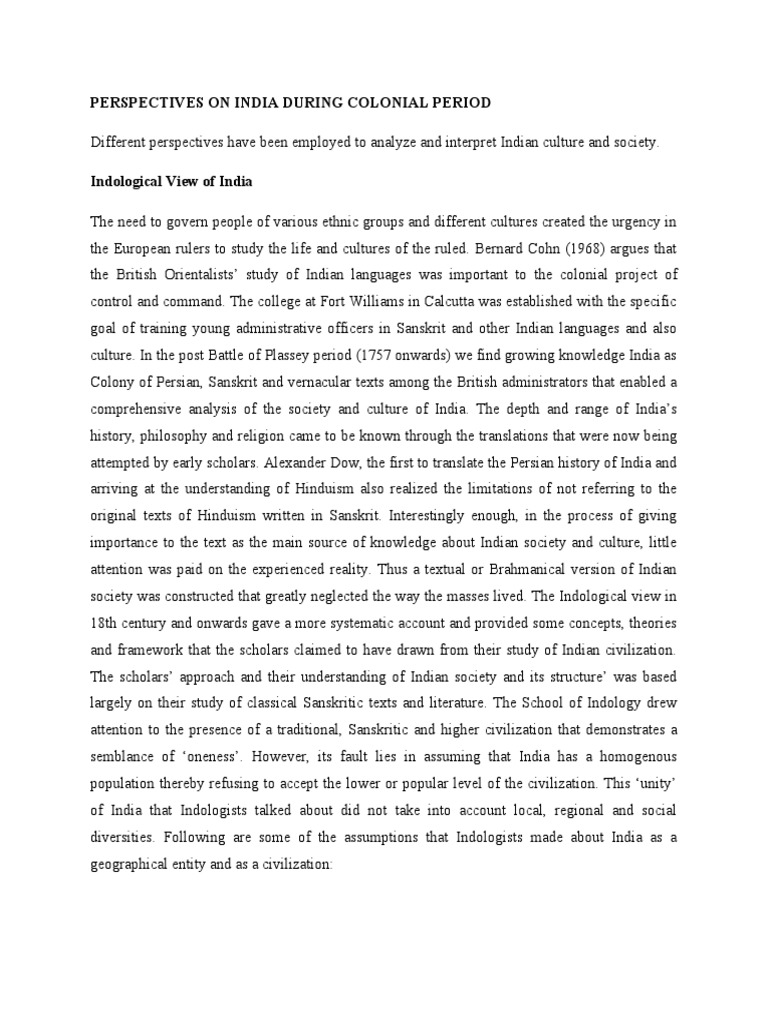 Colonial Perspectives on Indian Society | PDF | Indology | Sanskrit
