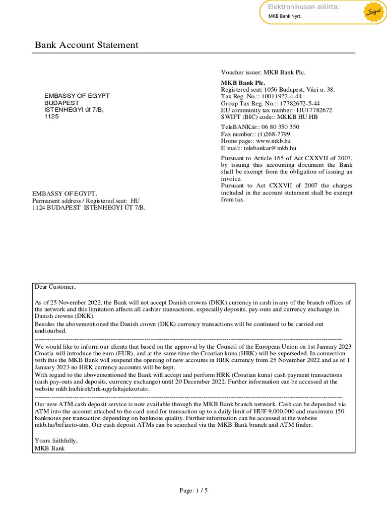 Kivonat 20221130 049 | PDF | Credit Card | Banks