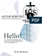 Alter Server Training Manual | PDF | Eucharist | Altar