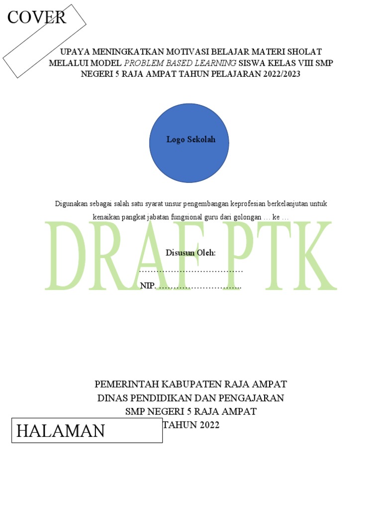 Latihan Draf PTK - Raja Ampat | PDF