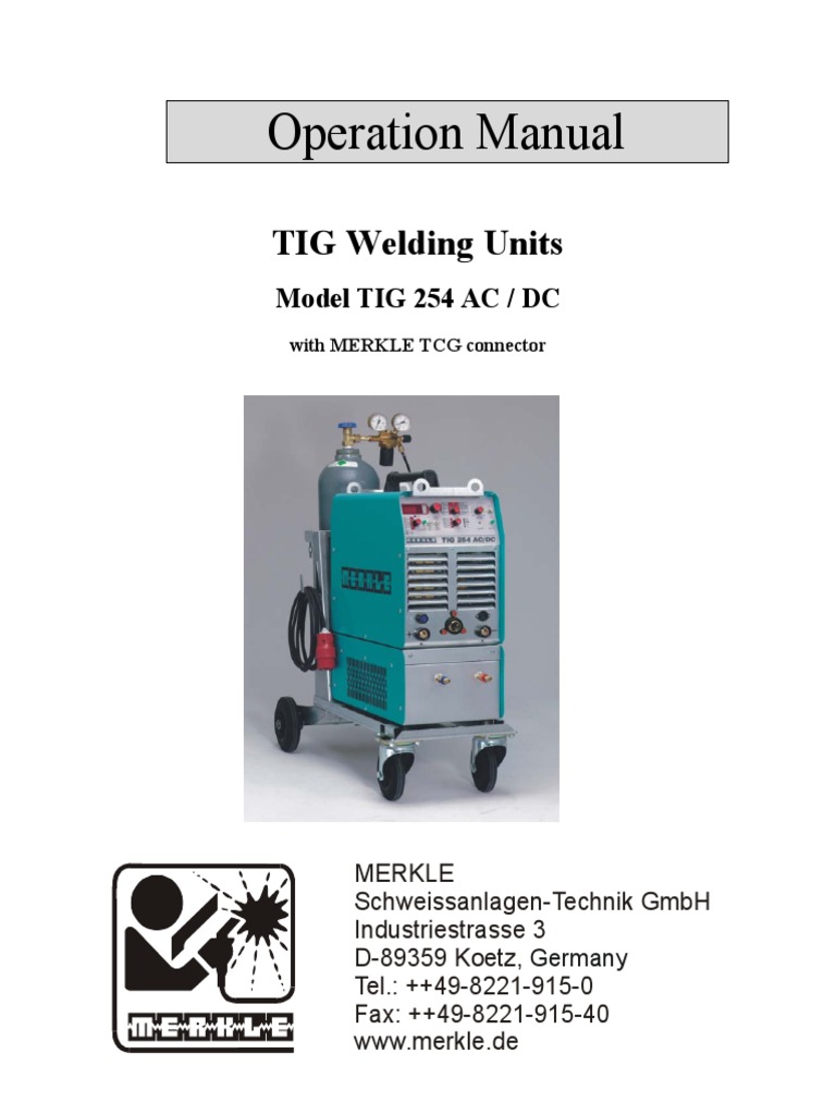 MERKLE Tig - 254 - Acdc | PDF | Welding | Construction