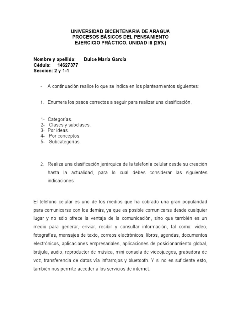 Clasificación De Telefonía Celular Y Ai Pdf Teléfonos Móviles