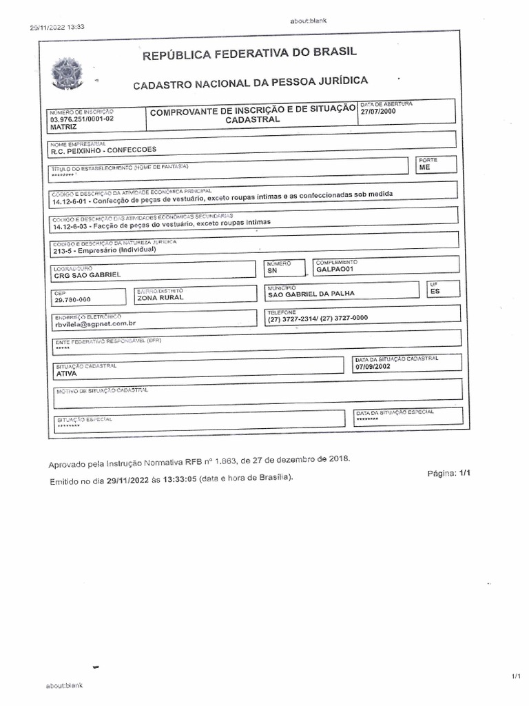 Documentos Pessoais | PDF