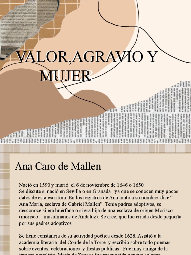 Valor Agravio y Mujer | PDF | Clásicos
