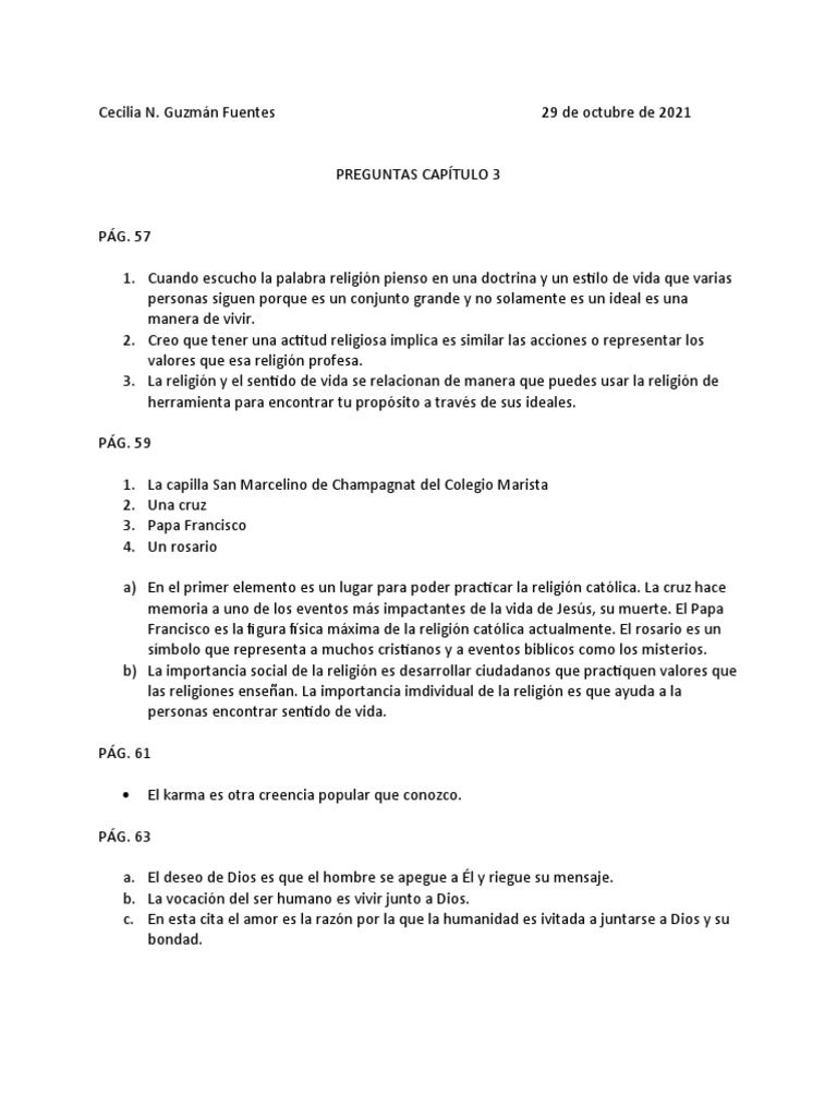 Preguntas Capt.3 | PDF | Ciencias sociales | Filosofía
