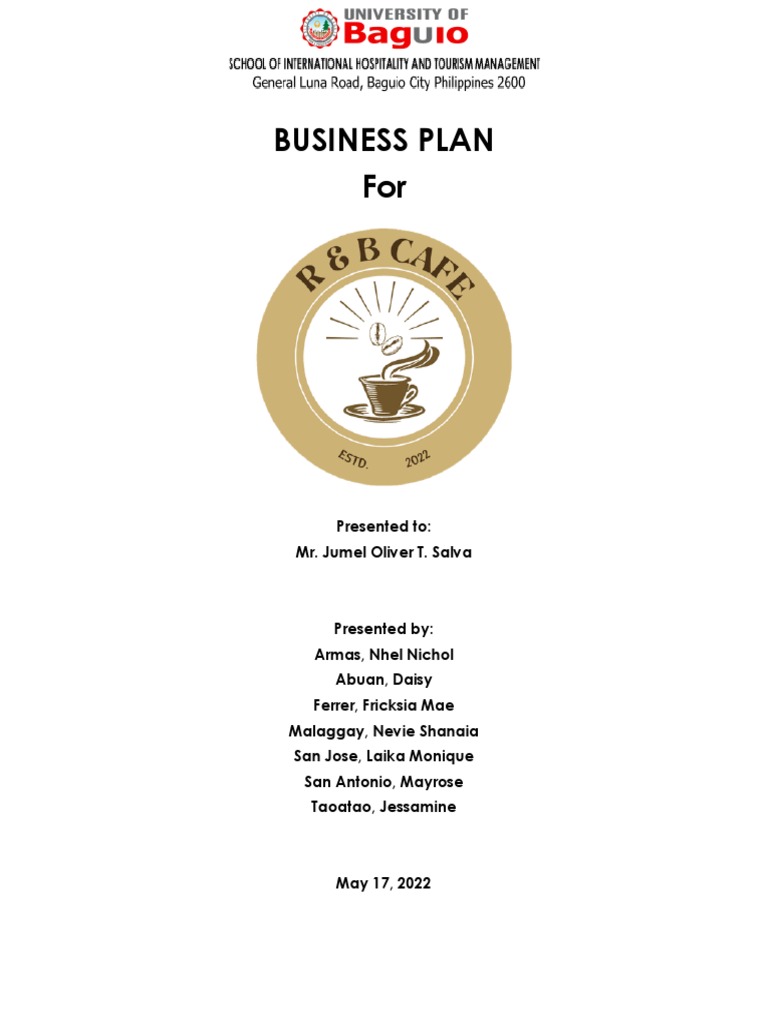 R B Rhythm Brew Cafe Business Plan 1 | PDF | Welfare | Cakes
