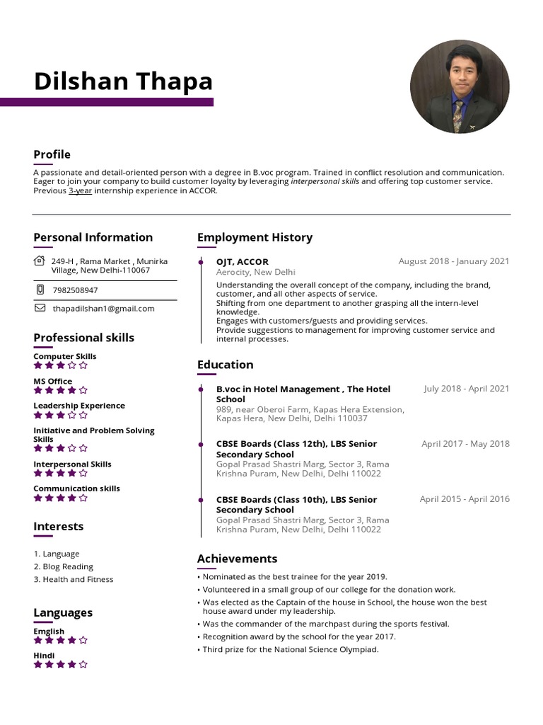 DilshanThapa CV | PDF | Cognition | Cognitive Science