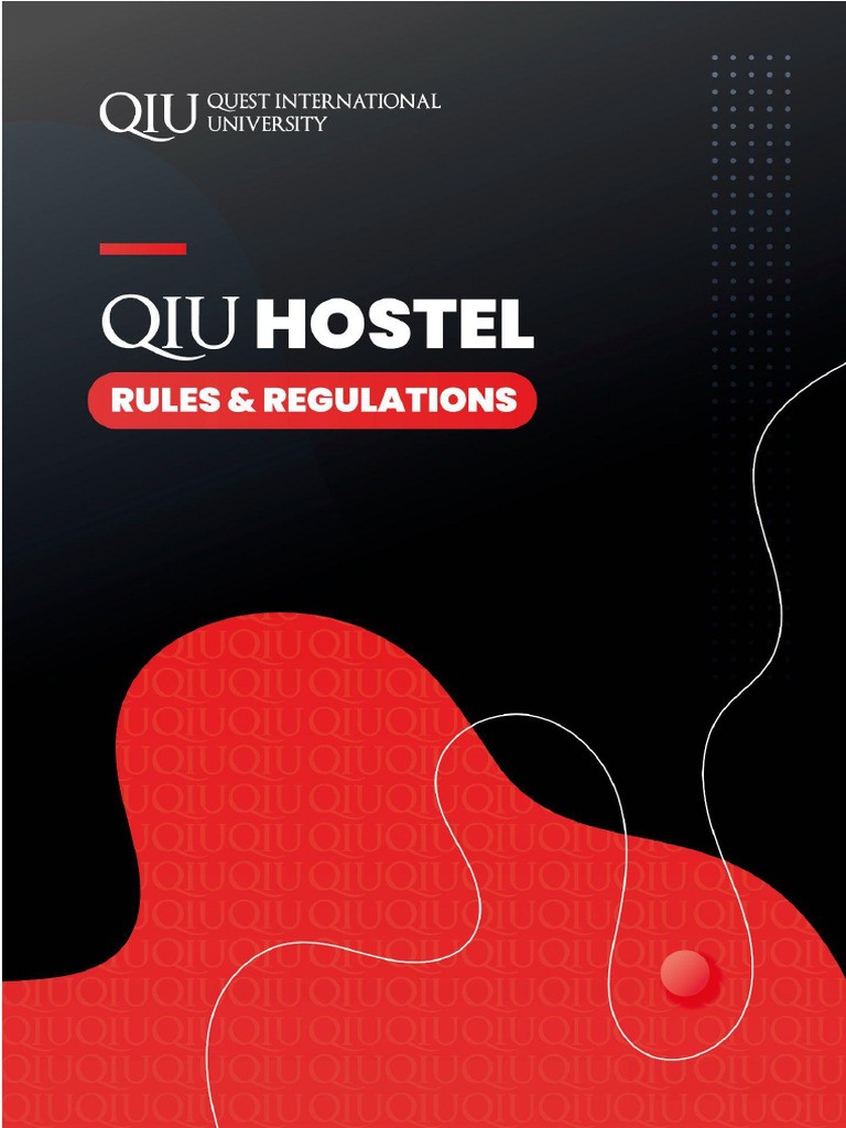 QIU Hostel Rules and Regulations | PDF | Kitchen | Sexual Harassment