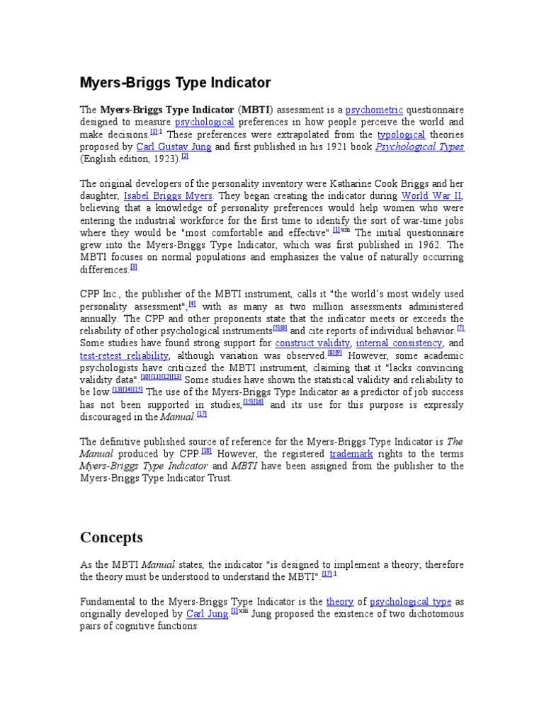 MBTI Introduction | PDF | Personality Type | Extraversion And Introversion