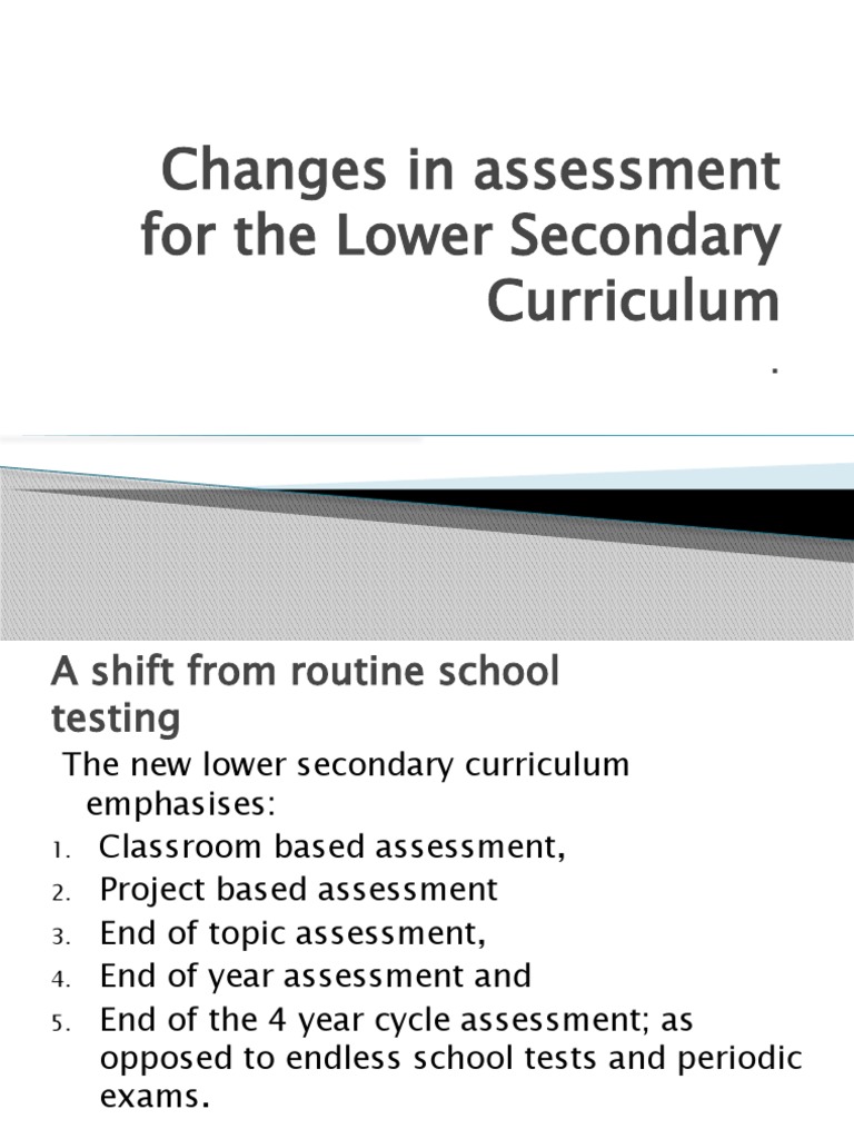 Changes in Assessment Original | PDF