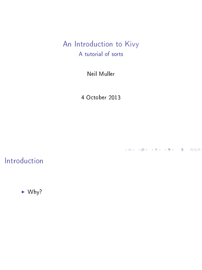 Kivy Tutorial | PDF | Application Software | Ios Kivy Tutorial | PDF | Application Software | Ios