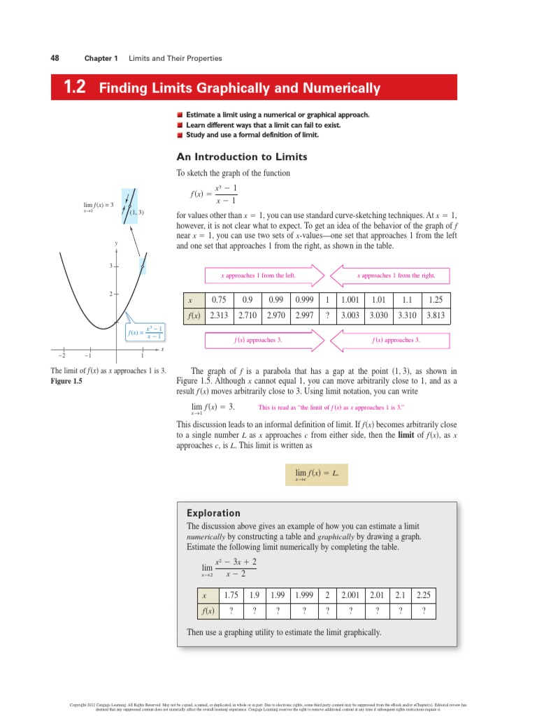 Finding Limits Graphically And Numerically An Introduction To Limits