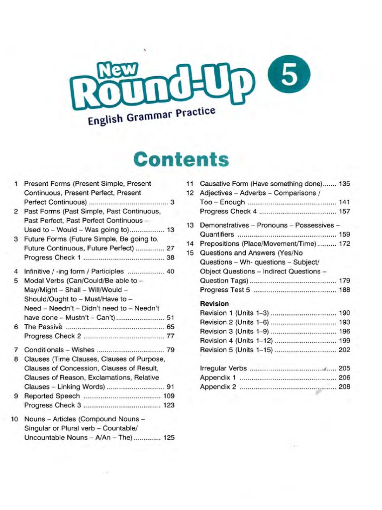 Round Up 5 Student Book Pdf Morphology Linguistics