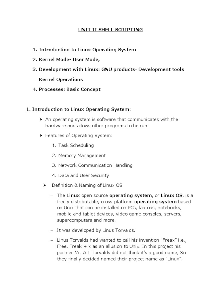 Unit 2 (P 1) | PDF | Linux | Gnu