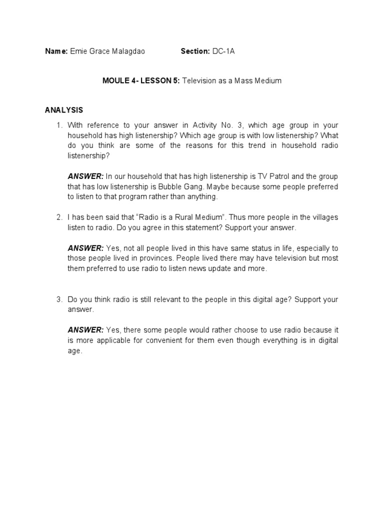 Module 4-Lesson 5 | PDF | Wellness | Lifestyle