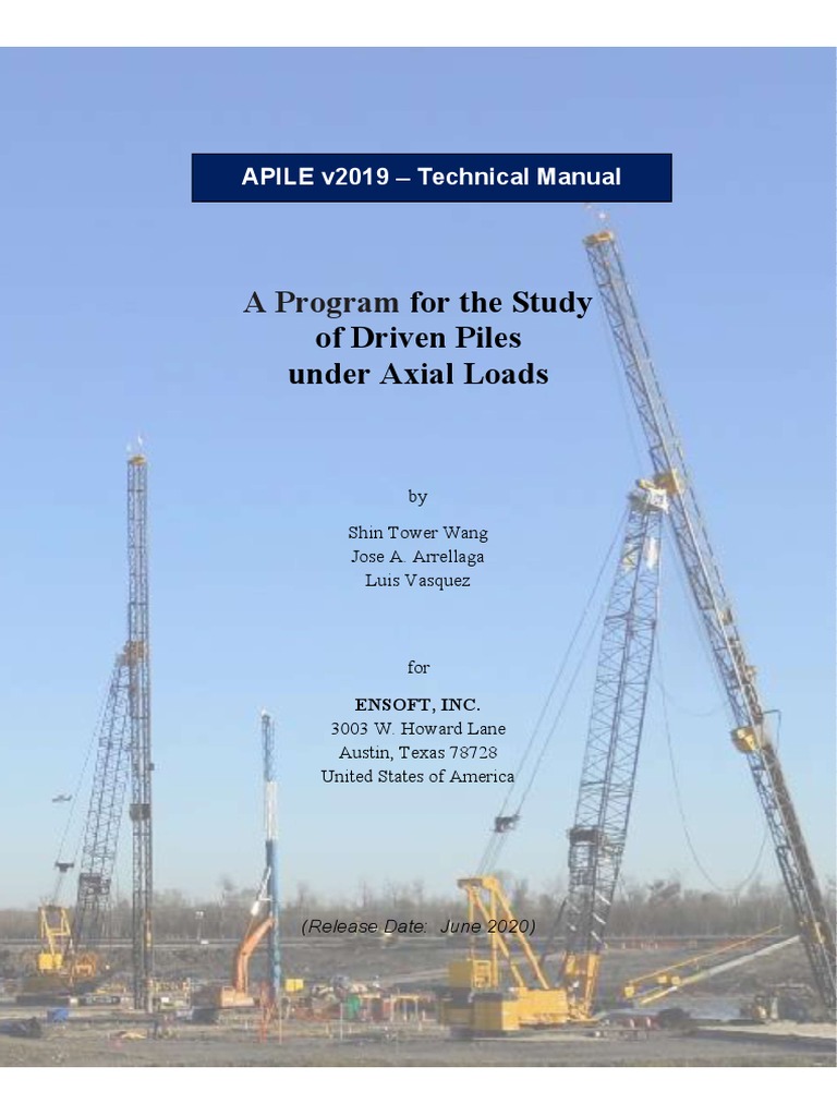 Manual Técnico APILE V2019 | PDF | Geotechnical Engineering | Deep ...