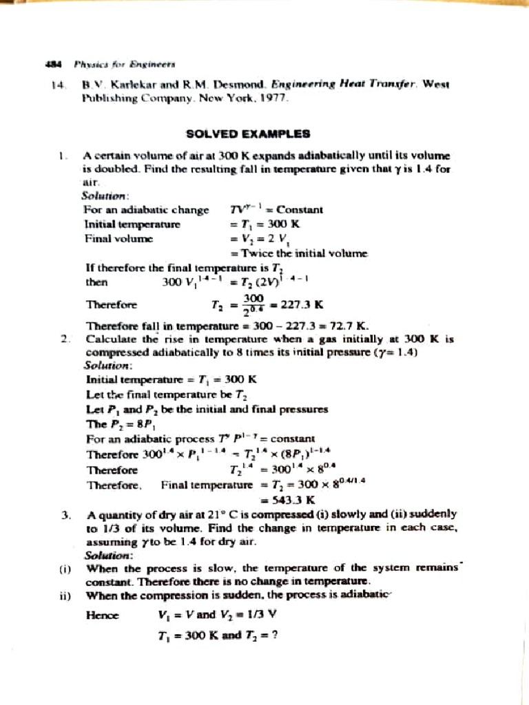 Thermodynamics Numericals | PDF | Thermodynamics | Physical Chemistry