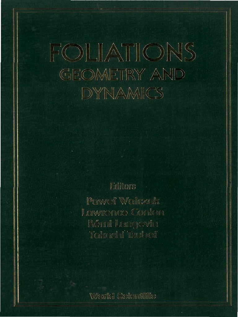 Foliations Geometry and Dynamics | PDF | Topology | Mathematical Objects