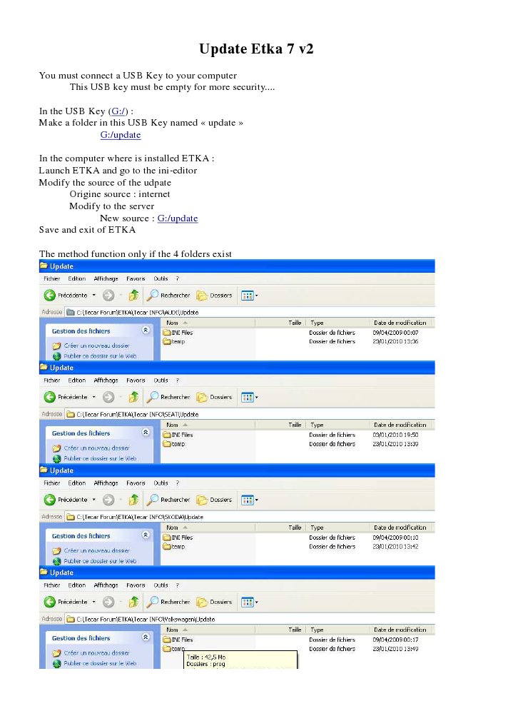 Etka v2 Update Manual | PDF | Computer File | Data Management