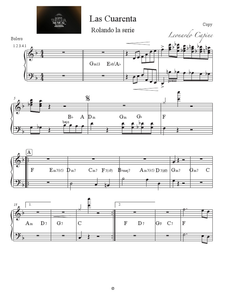 Las Cuarenta - Rolando La Serie Banda | PDF