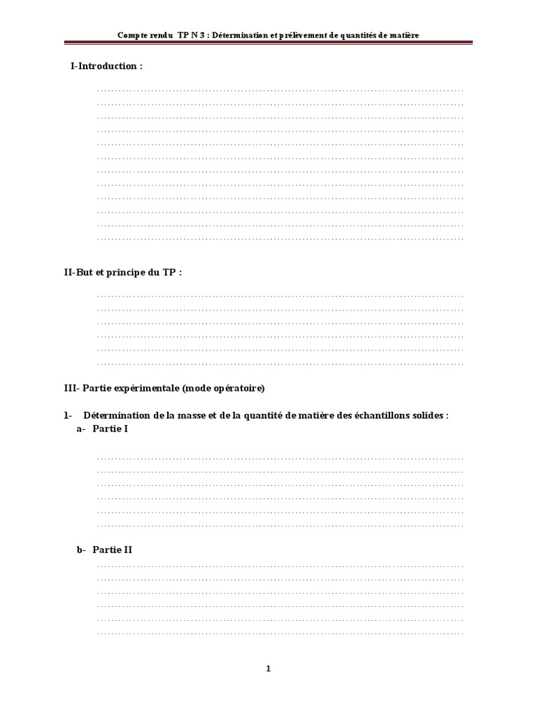 Compte Rendu TP N 3 Chimie I | PDF