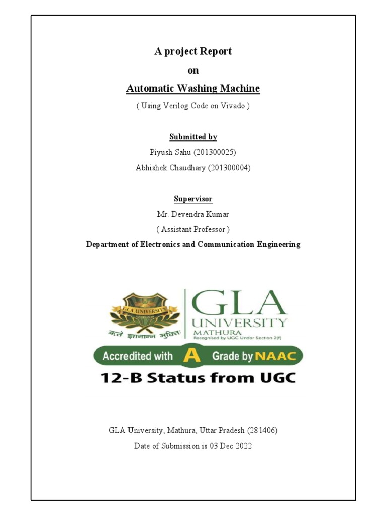 Final Mini Project | PDF | Hardware Description Language | Digital Electronics