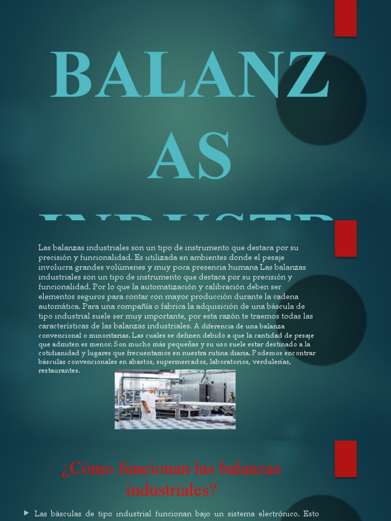 Características de Balanzas Industriales | PDF | Balanza | Máquina ...