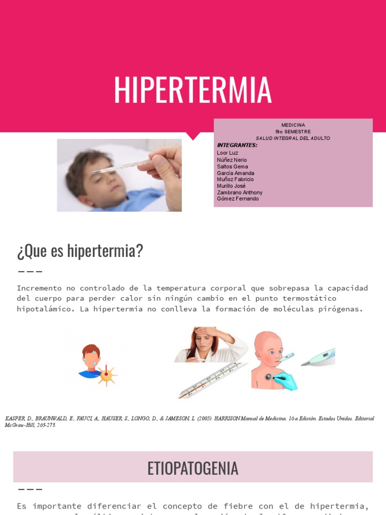 HIPERTERMIA | PDF | Termorregulación | Especialidades Medicas