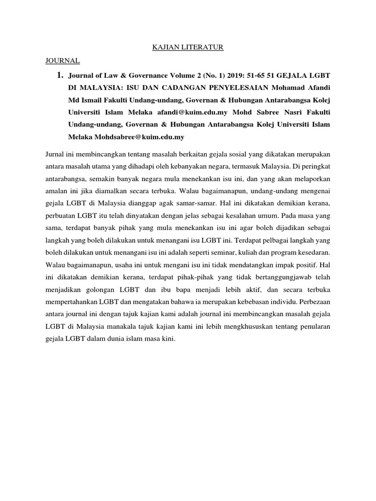 Kajian Literatur Ctu101 | PDF