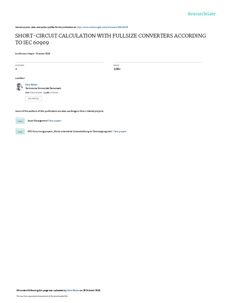 Short-Circuit Calculation With Full Size Converters According To Iec ...