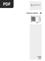 Códigos de Error Aire Acondicionado York | PDF | Aire acondicionado | Tecnologías de gas