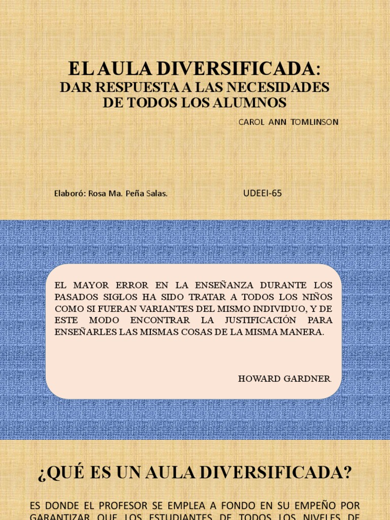 El Aula Diversificada | PDF | Evaluación | Aprendizaje