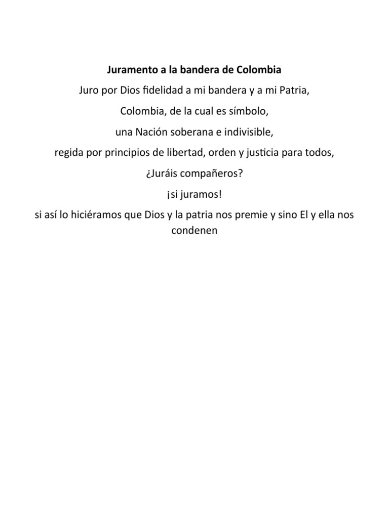 Juramento A La Bandera De Ee. Uu. Imprimible Cuántas Veces Se Puede