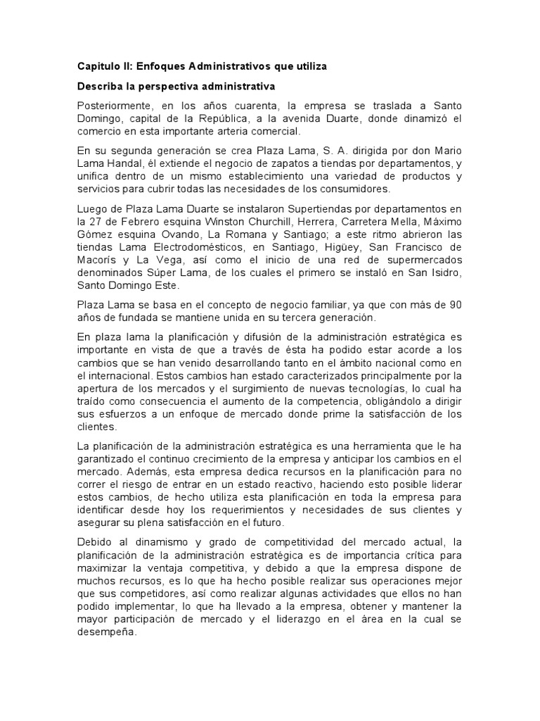 Capitulo II | PDF | Planificación | Business