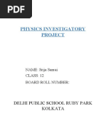 Hollow Prism - Physics Investigatory Project Class 12 CBSE | PDF ...