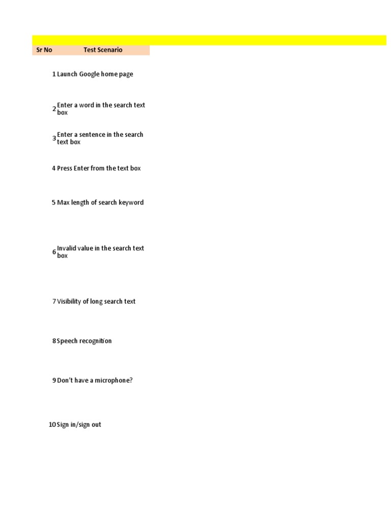 Test Case For Google Web Page | PDF | World Wide Web | Internet & Web