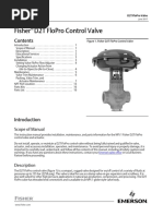 Fisher D4 Control Valve Manual | PDF | Pounds Per Square Inch | Valve