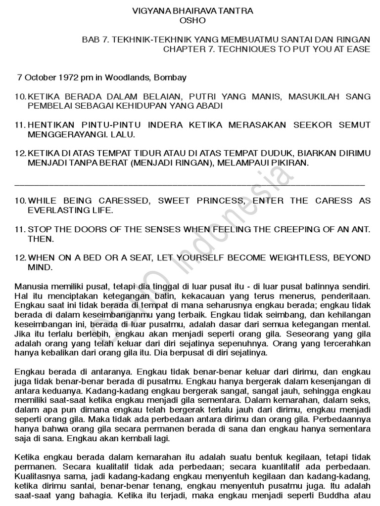 Osho VBT 7 | PDF
