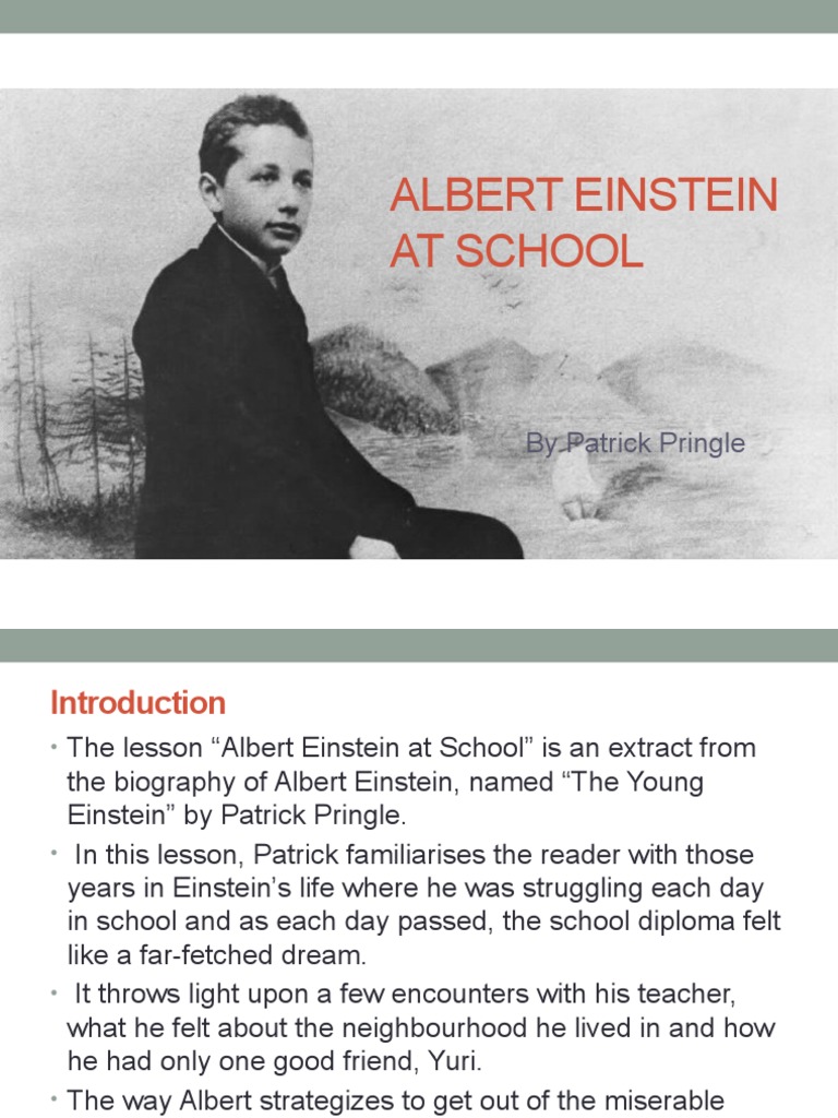 Albert Einstein at School: by Patrick Pringle | PDF | Albert Einstein ...