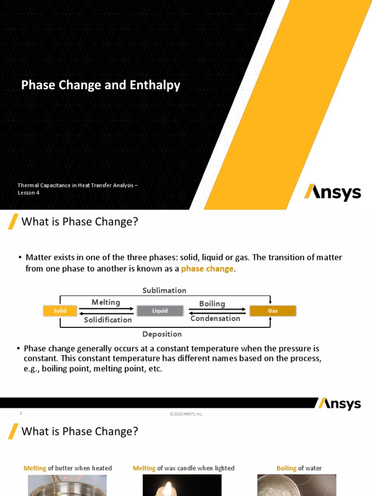 Lesson 4 Phase Change and Enthalpy | PDF | Phase (Matter) | Melting Point