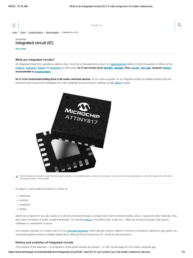 Functions of Intergrated Circuits | PDF