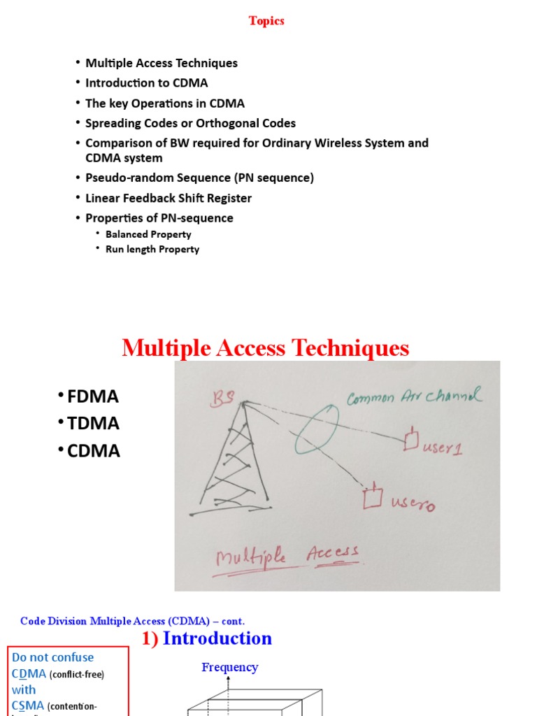 Introduction To CDMA and PN-Sequence | PDF
