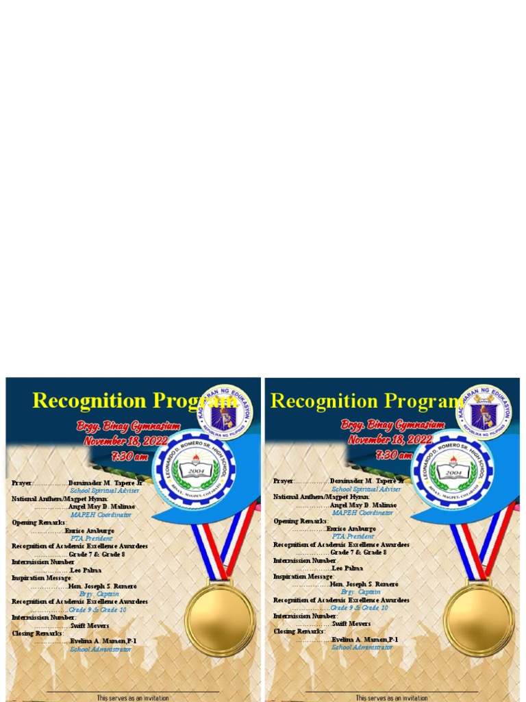 Recognition | PDF | Sports & Recreation | Language Arts & Discipline